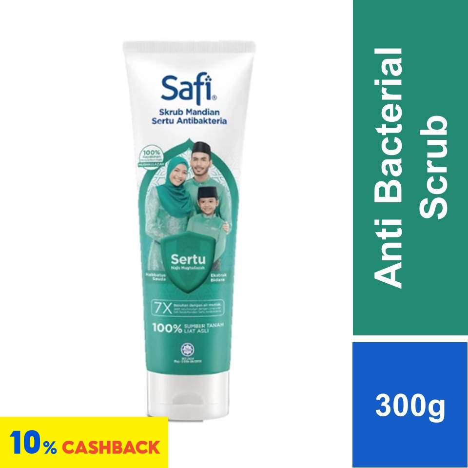 Safi Antibacterial Scrub Sertu Samak (300g) | Shopee Malaysia