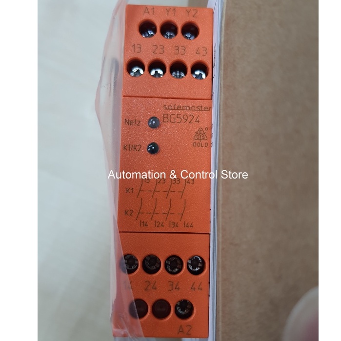 Dold BG 5924 Series Single-Channel Emergency Stop Safety Relay, 230V AC ...