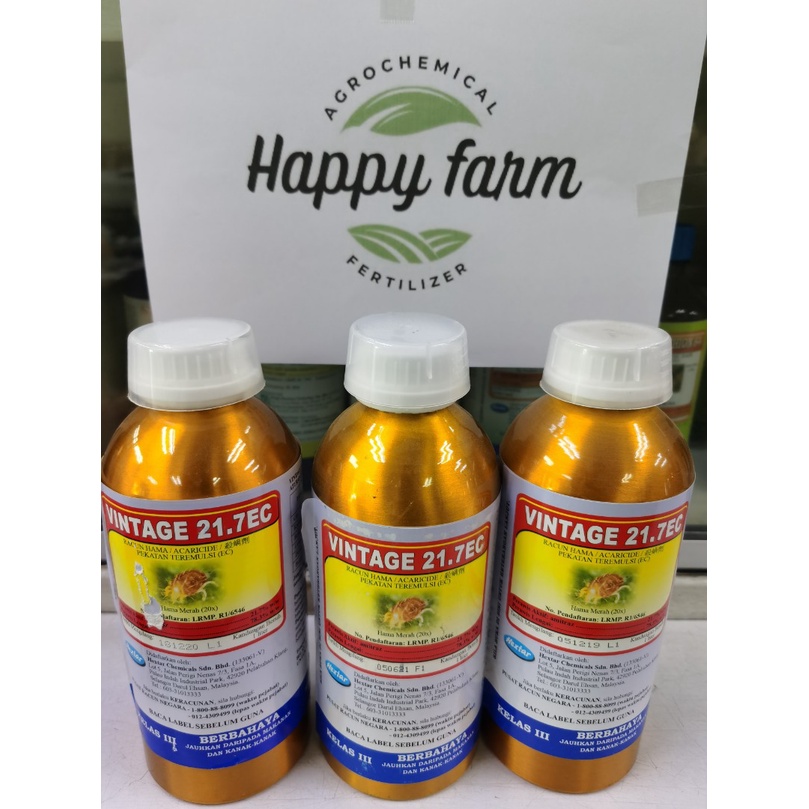 Vintage 21.7EC Insecticide/ Amitraz 21.7%/ Racun Serangga/ Hama Merah ...