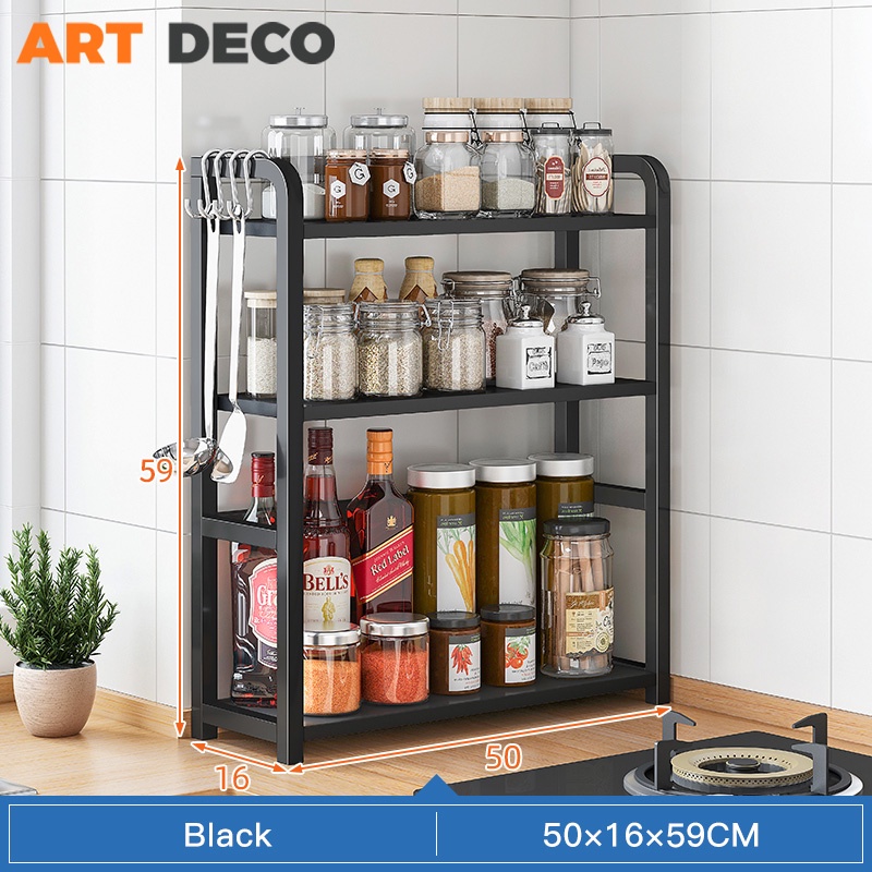 Spice Rack Rak Dapur Storage Rack Kitchen Organizer Rak Rempah Multi ...