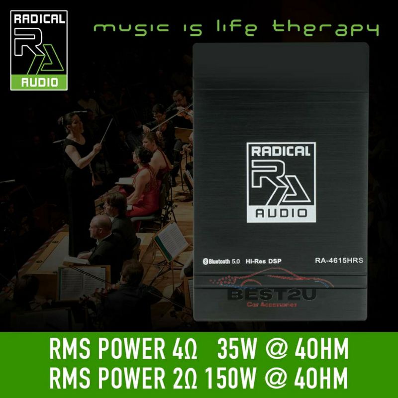 GERMANY RADICAL AUDIO 100% Original RA-4615HRS HI RES DSP 15 Bands EQ 6 Preset Setting Power ...