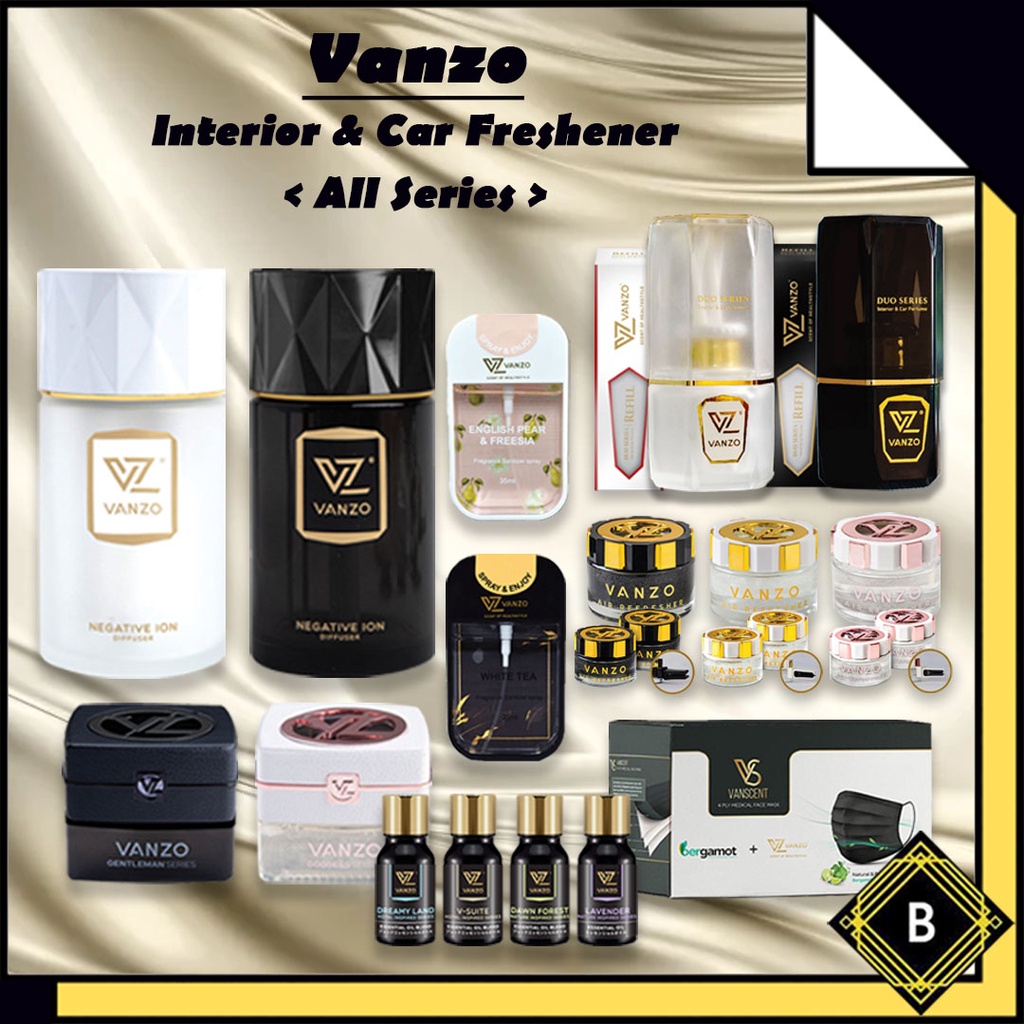 VANZO GENTLEMAN DUO SERIES CAR AIR FRESHENER CAR PERFUME PEWANGI KERETA ...
