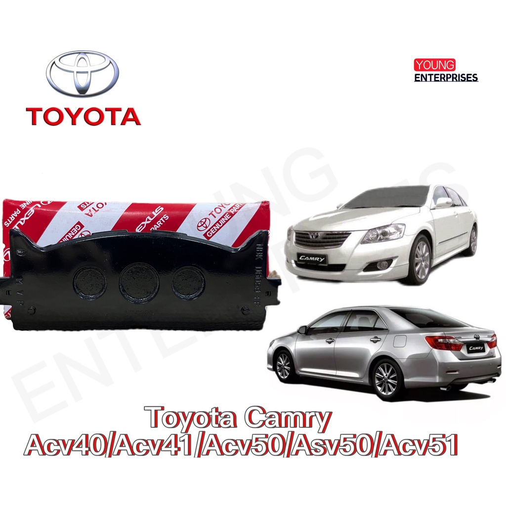 TOYOTA CAMRY ACV40 / ACV41 / ACV50 / ASV50 / ACV51 FRONT DISC BRAKE PAD ORIGINAL JAPAN FRT ...