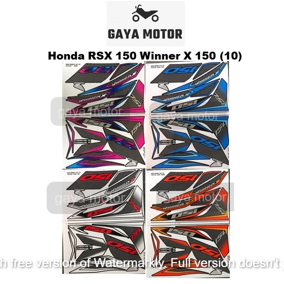 Honda RSX 150 Winner X 150 (10) Body Sticker | Shopee Malaysia