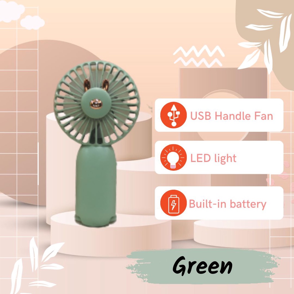 Diandi SQ2263 USB Handle Mini Fan -Beach/Green/Pink/Yellow (1 Month ...