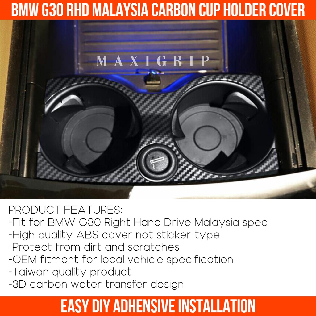 BMW G30 RHD Interior carbon cover accessories cup holder cover steering ...