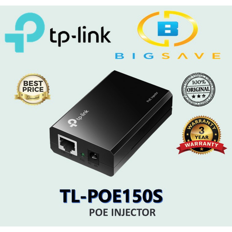 TPLINK TL-POE150S POE INJECTOR | Shopee Malaysia