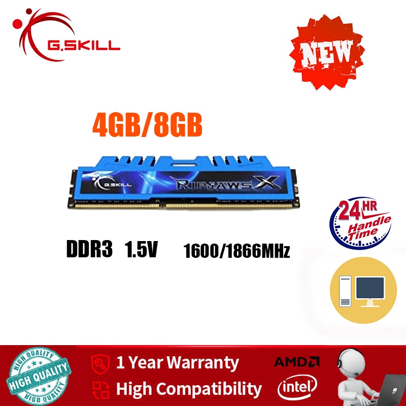 【Fast Ship】G.SKILL DDR3 4GB/8GB 1600/1866MHz Memory PC Ram Dimm 288-pin ...