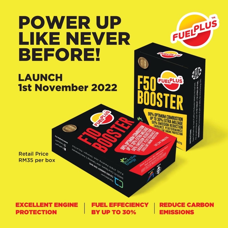 FUELPLUS Booster F10 F50 Malaysia 1st Palm Oil Based Tablet Fuel ...