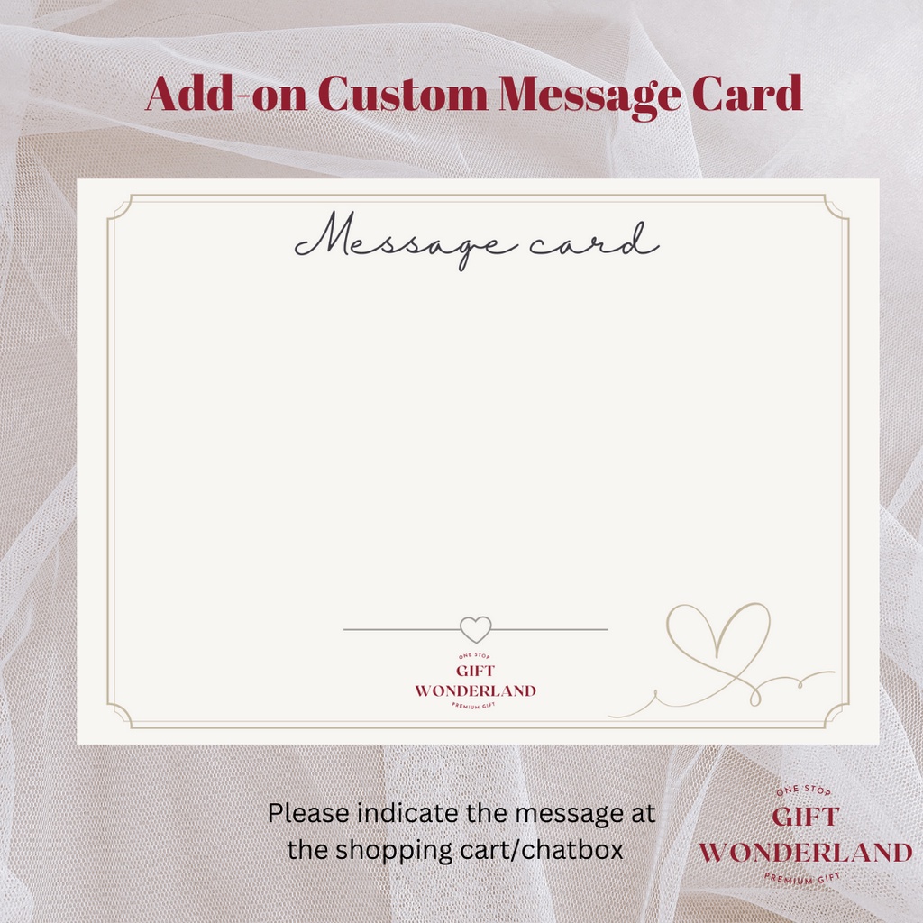 Add-on Custom Message Card [GIFT WONDERLAND] | Shopee Malaysia