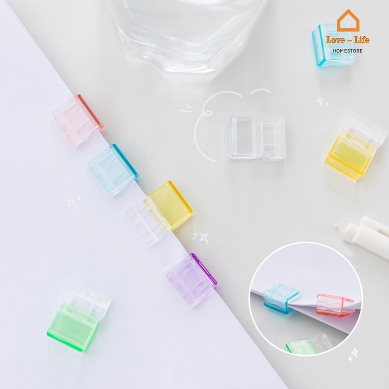 (Ninja) 1PC Multicolor Candy Color Staples Paperclip/ Mini Reusable ...