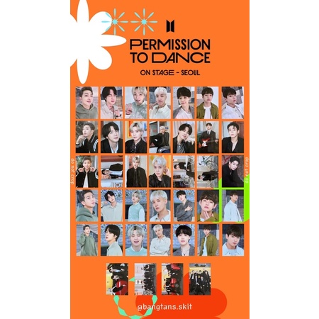 [READY STOCK] BTS Permission To Dance On Stage Seoul Mini Photo Card PC ...