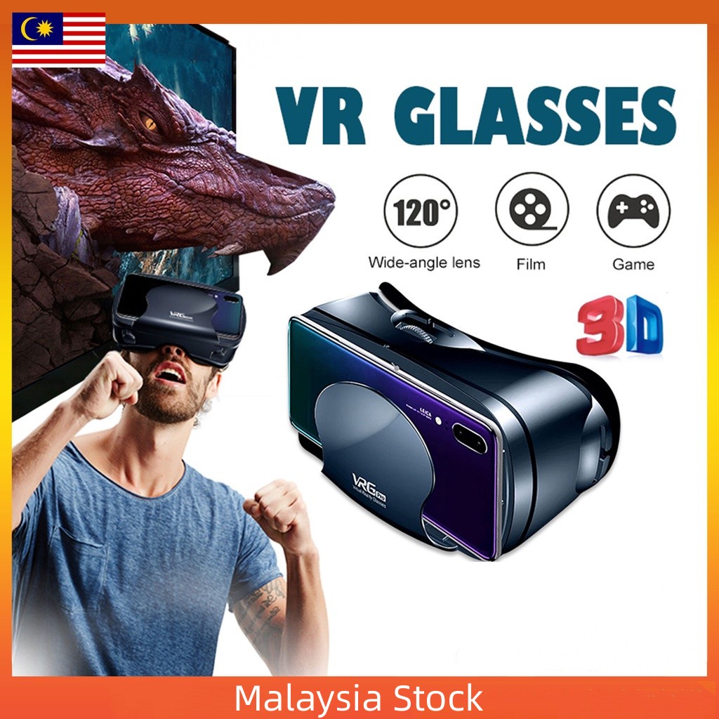 Virtual Reality VRG Pro 3D VR Glasses Smart Adjustment For Cell Phone ...