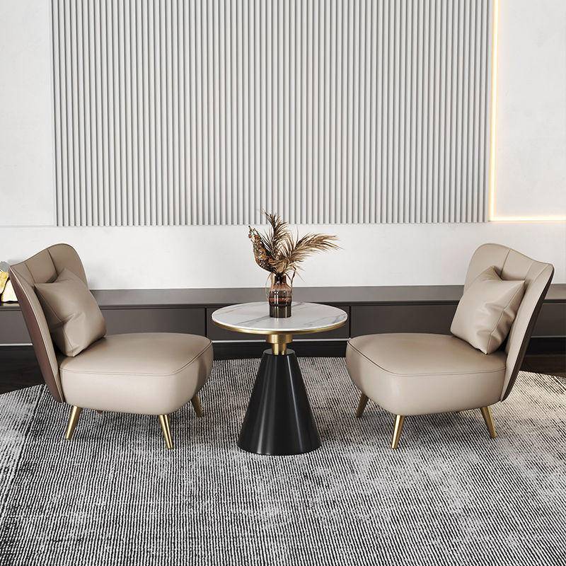 Business Reception Office Reception Sofa Simple Negotiation Table and ...