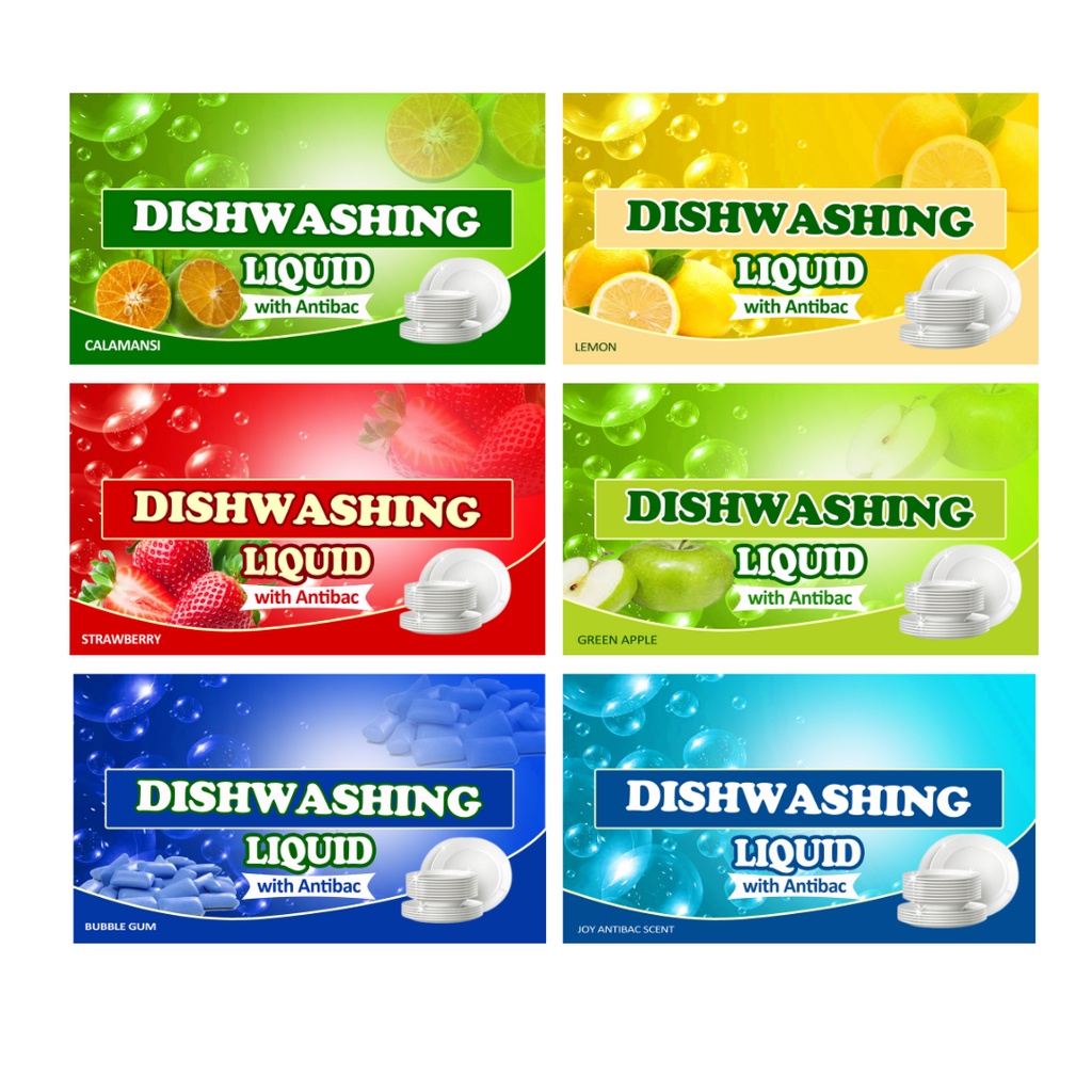 STICKER LABEL FOR DISHWASHING LIQUID 10 PCS | Shopee Malaysia