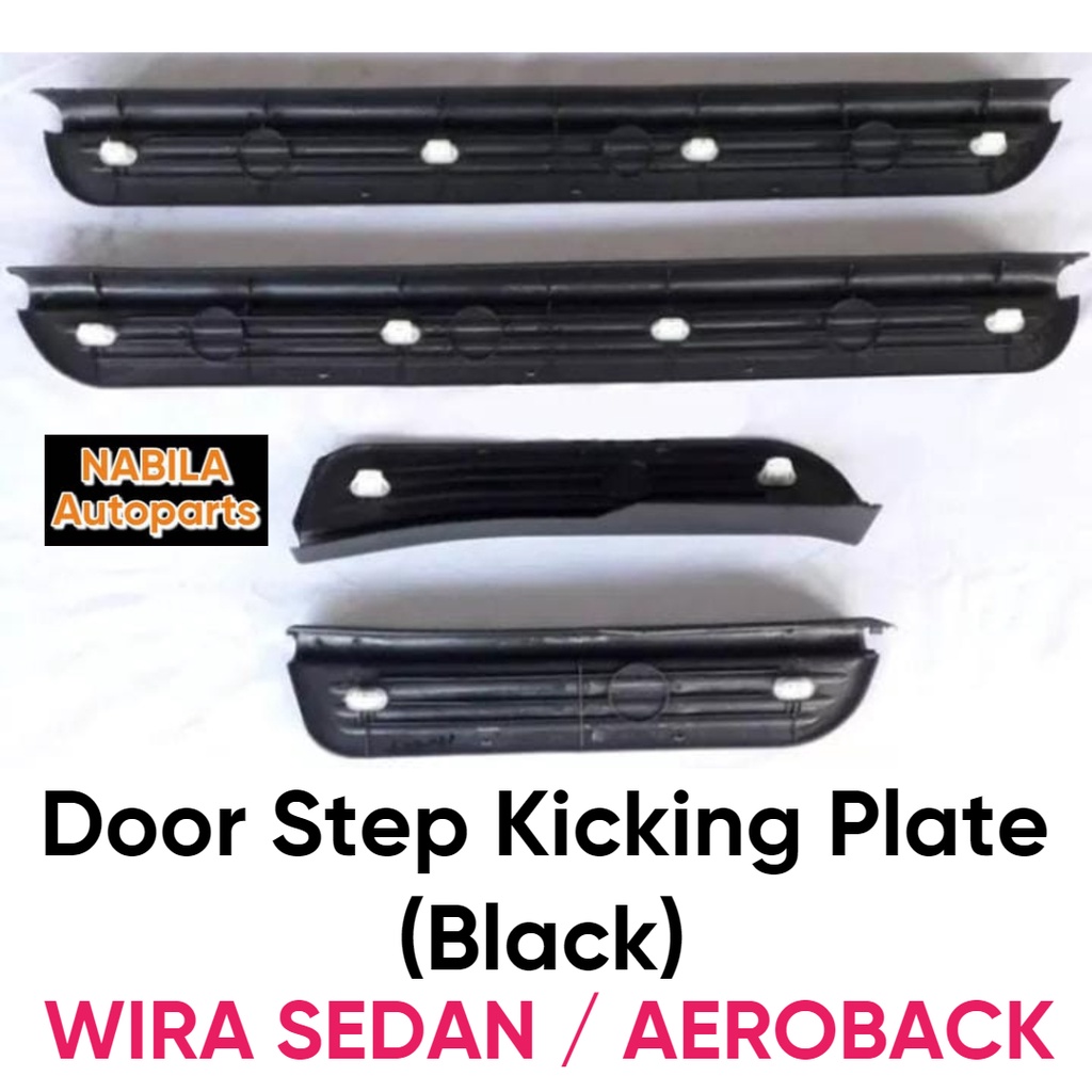 OEM Kicking Plate Set Proton Wira (Black) | Shopee Malaysia