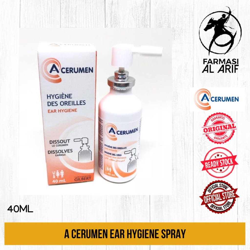 A-cerumen spray for ear hygiene 40ml (Cecair mengeluarkan tahi telinga ...