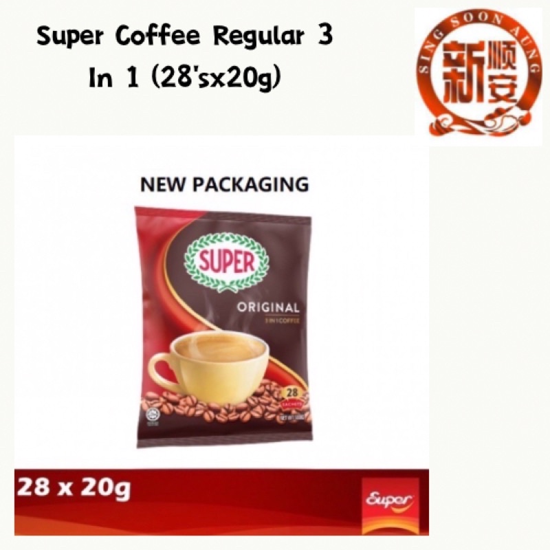 Super Coffee Regular 3 In 1 (25'x18g) | Shopee Malaysia
