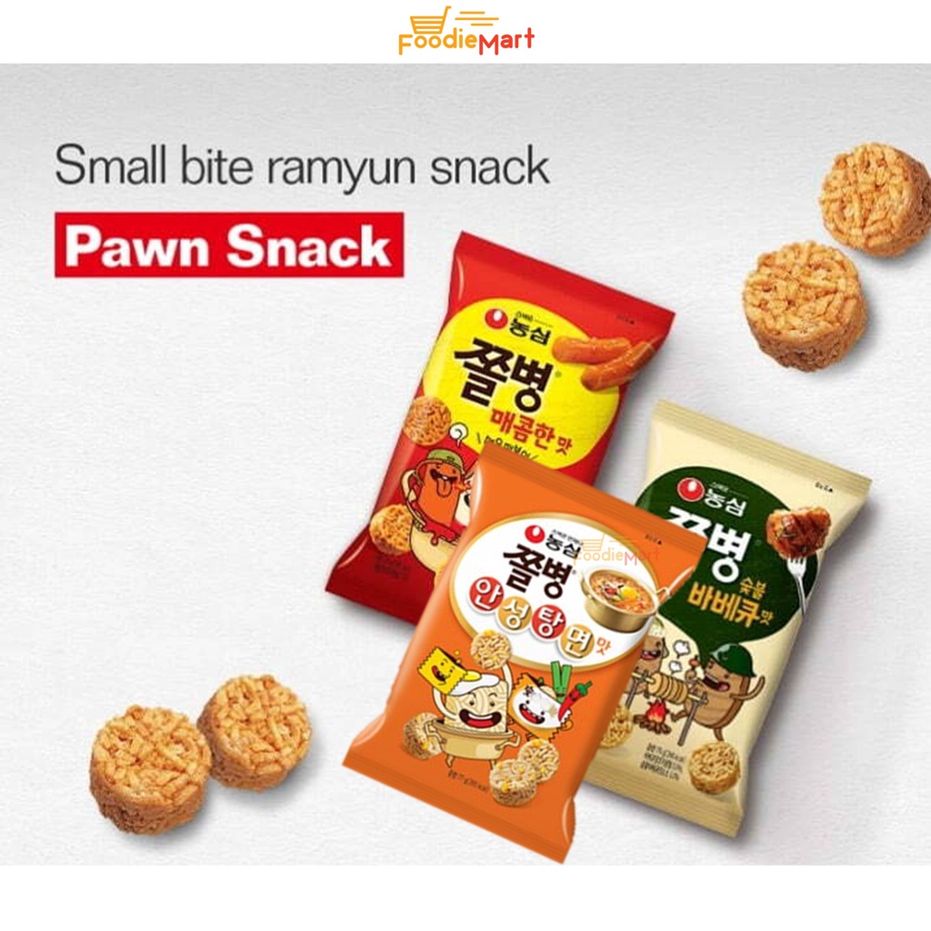 FOODIEMART Nongshim Jjol Byung Ramen Cracker Snack - Hot / BBQ / Ansung ...