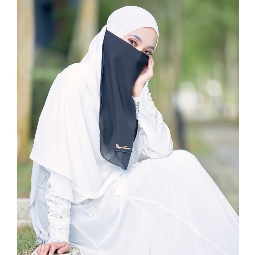 Niqab DINSYIRAHQUEENN Niqab Alia Half Niqab Plus Size | Shopee Malaysia