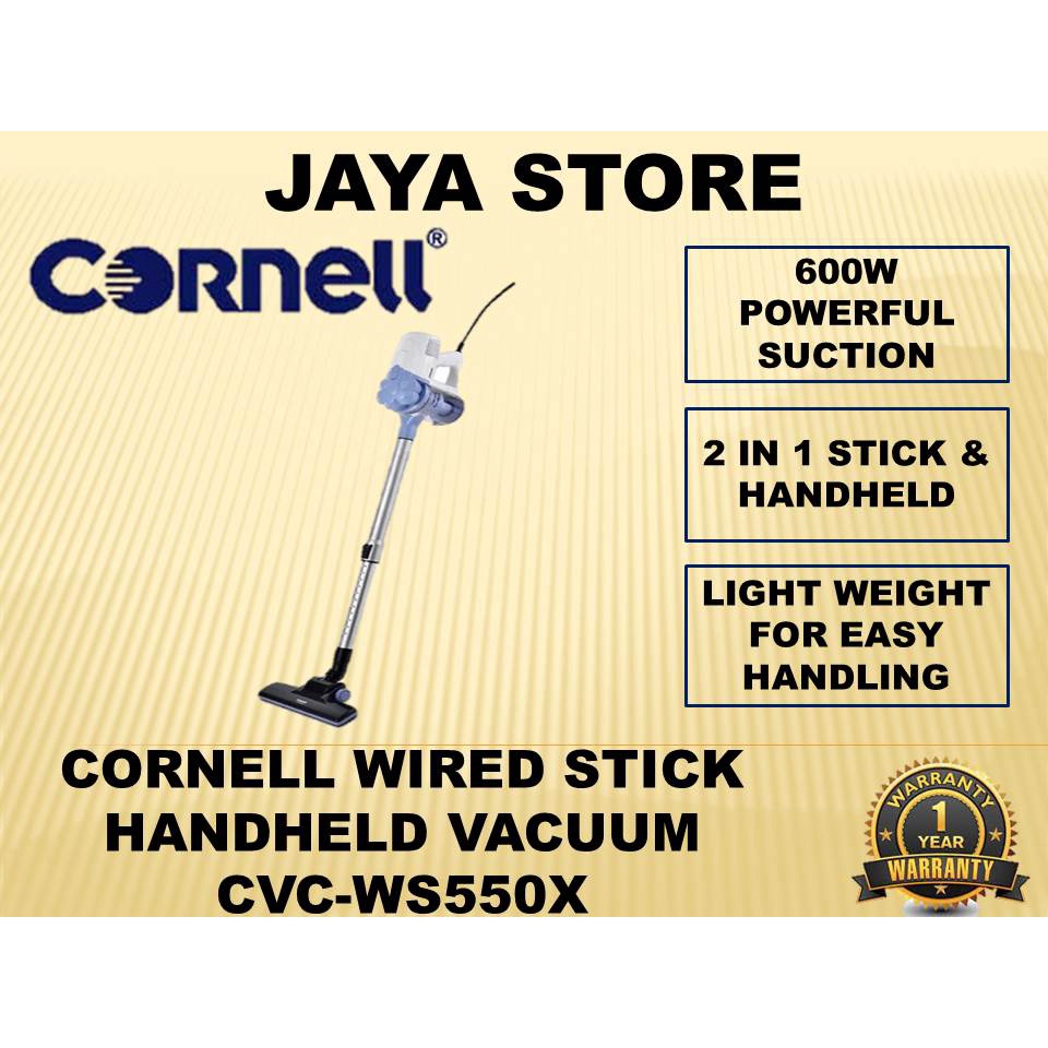 Cornell Blue Bae Series Wired Stick Handheld Vacuum Cleaner CVC-WS550X ...