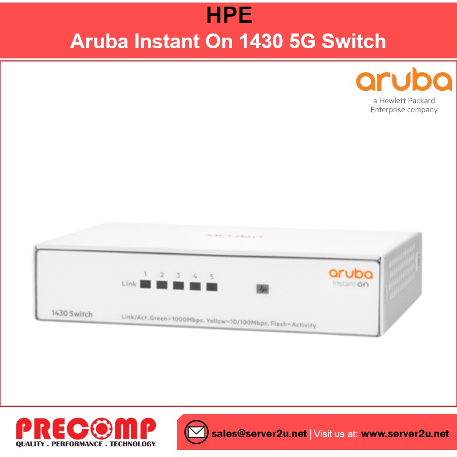 HPE Aruba Instant On 1430 5G Switch (R8R44A) | Shopee Malaysia