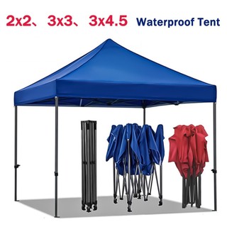 kain khemah 10x10 Feet Full Set Roof 3x3m Foldable Canopy Tent Night ...