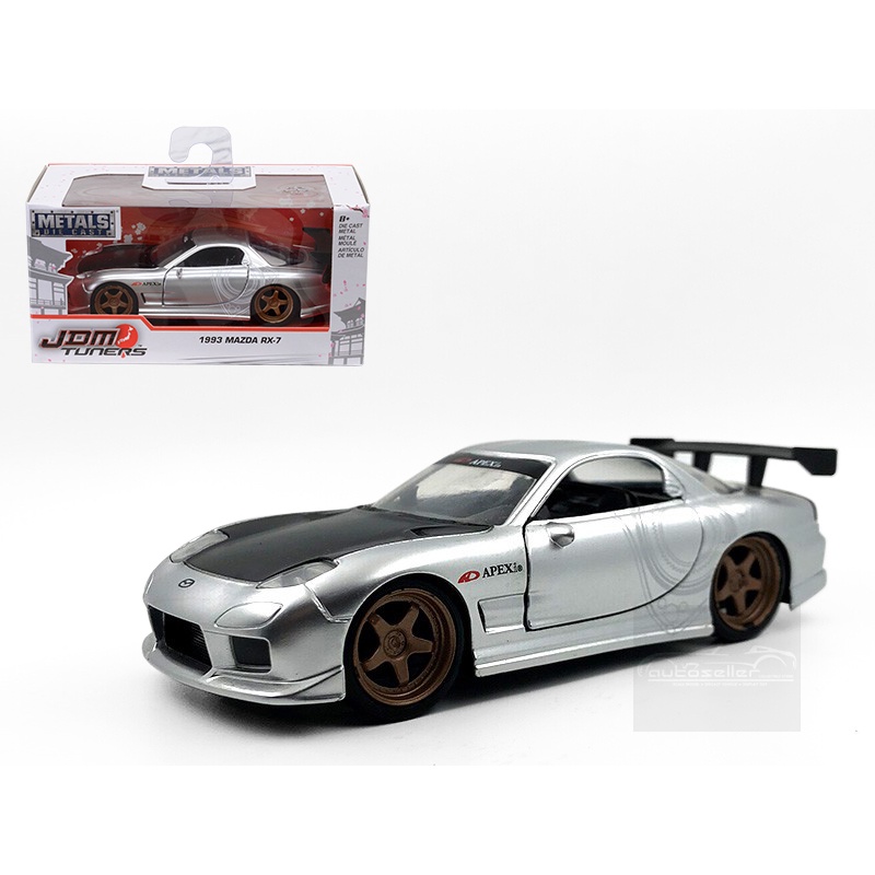 1:32 JDM TUNERS - 1993 Mazda RX-7 (FD3S) Apexi w/ Rotary symbol Diecast ...