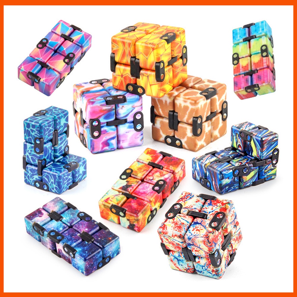New Magic Fidget Cube Toy Kids Adult Relaxation Toy 3D Puzzle Cube ...