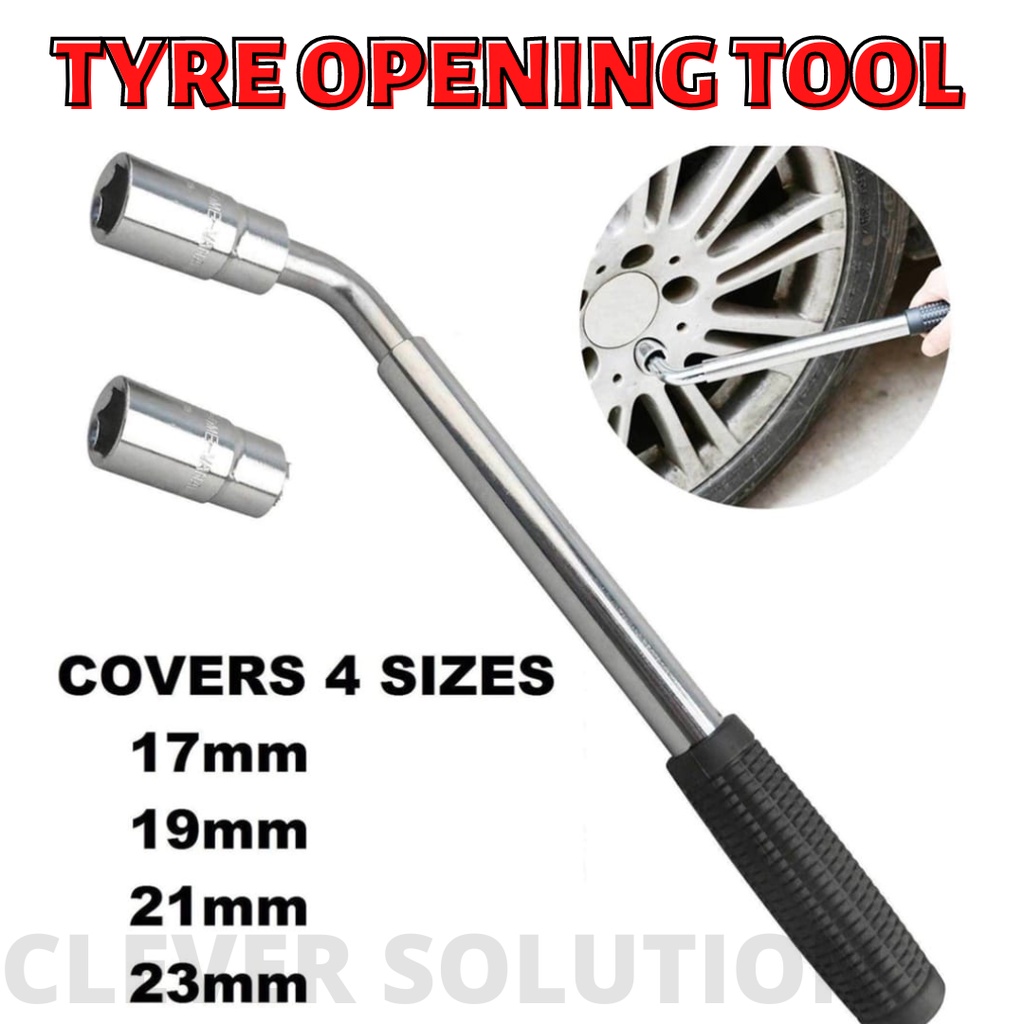 HEAVY DUTY Tyre Opening Tool Tyre Wrench Opener Spanar Buka Tayar ...