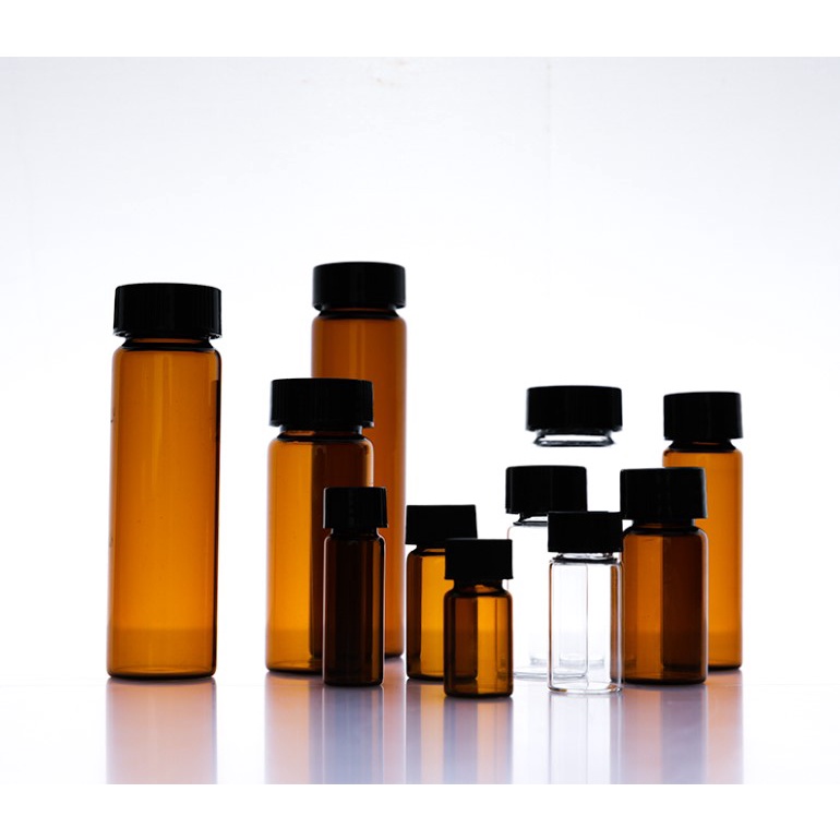 Specimen Glass Clear Vial Amber Bottles Autosampler Vials with Caps ...