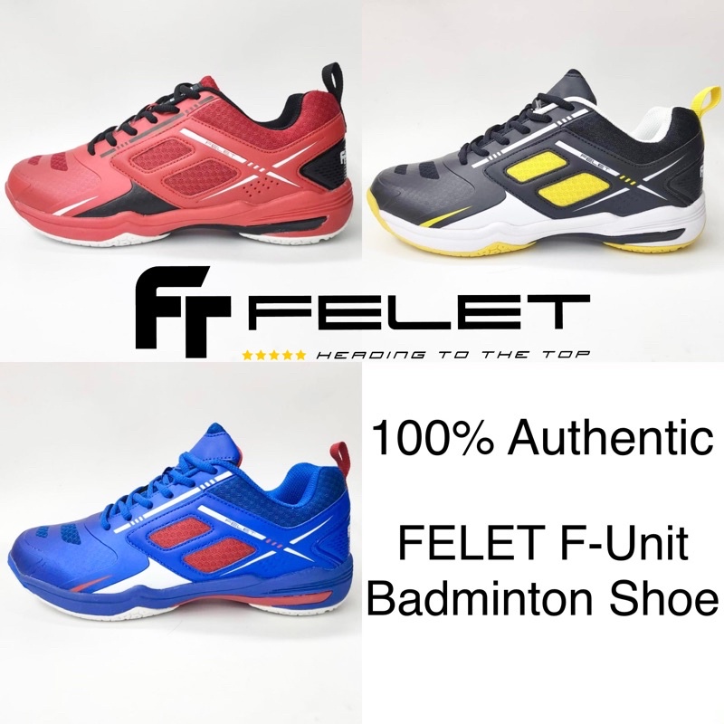 100% Authentic Felet Fleet Badminton Shoe F-Unit BS55 BS56 | Shopee ...