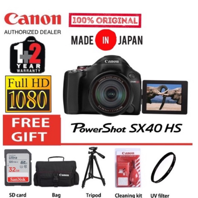 Canon Powershot SX40 HS IS USM Full HD Super zoom to the moon high ...