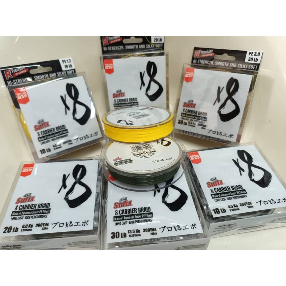 SUFIX X8 FISHING LINE 150YRD (135M) | Shopee Malaysia