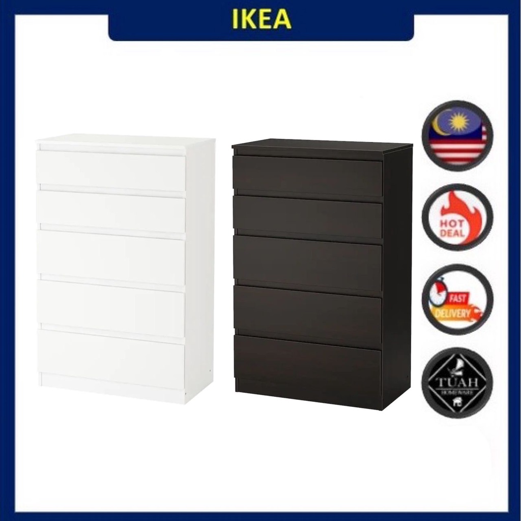 IKEA KULLEN Chest of 5 Drawers (70x112cm) | Shopee Malaysia