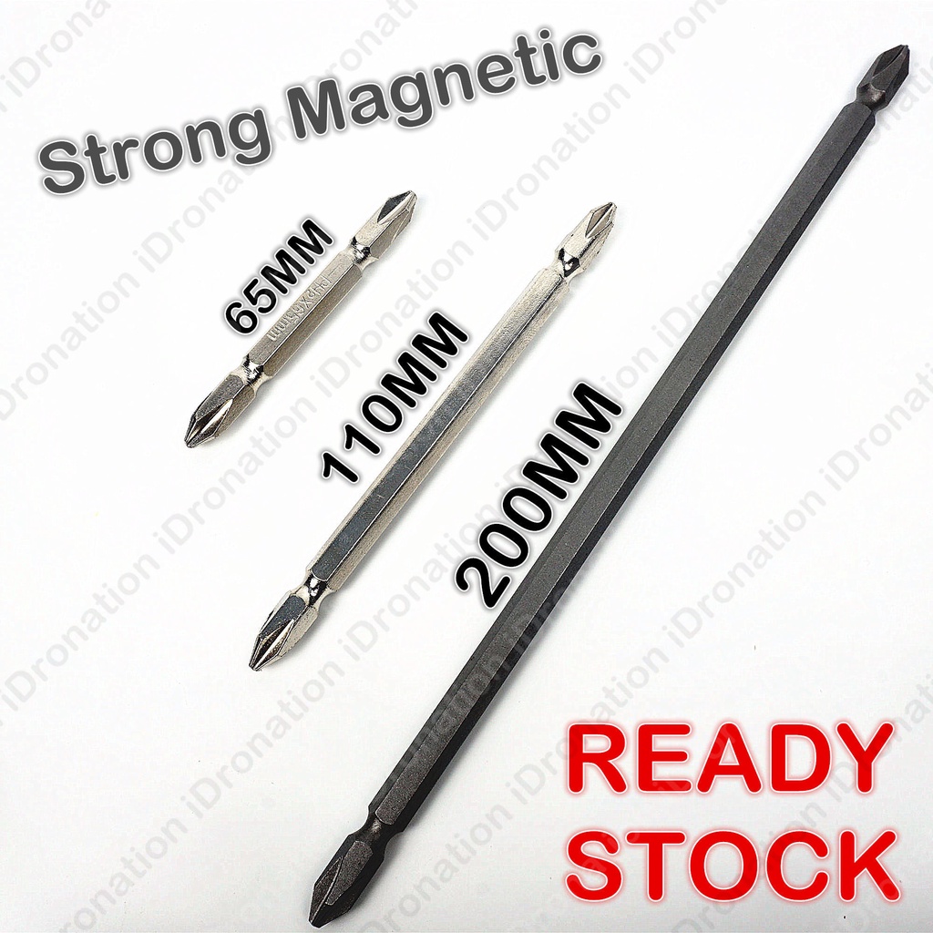 Strong Magnetic 65MM 100MM 200MM Phillip Drill Bit Bits Double Ended ...