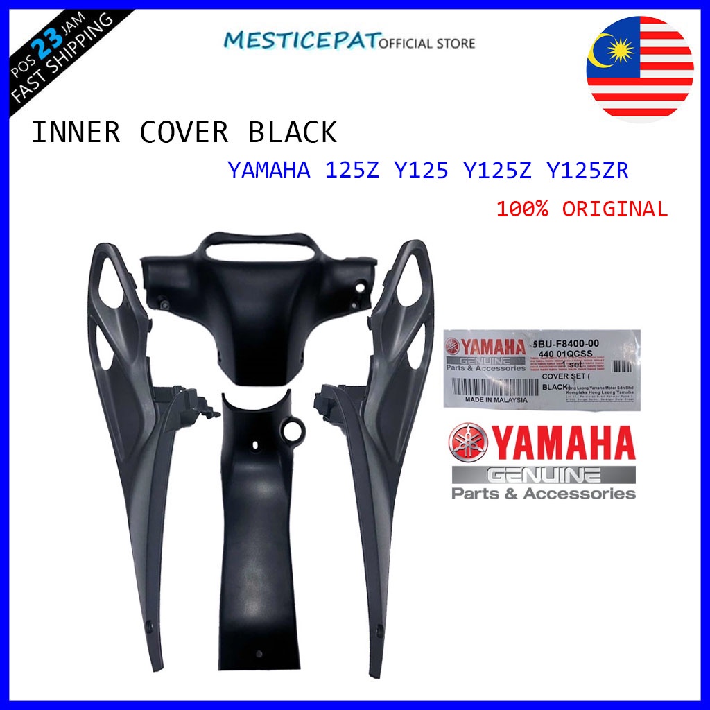 Y125 Y125Z Y125ZR 5BU ORI Inner Cover Black / Cover Hitam / Protector ...