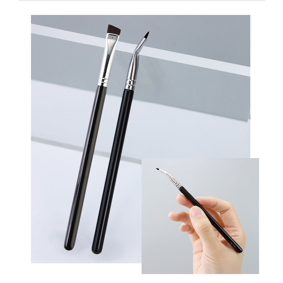 Angled Brush Portable Small Angled Eyebrow Liner Eyeliner Brush Eyebrow ...