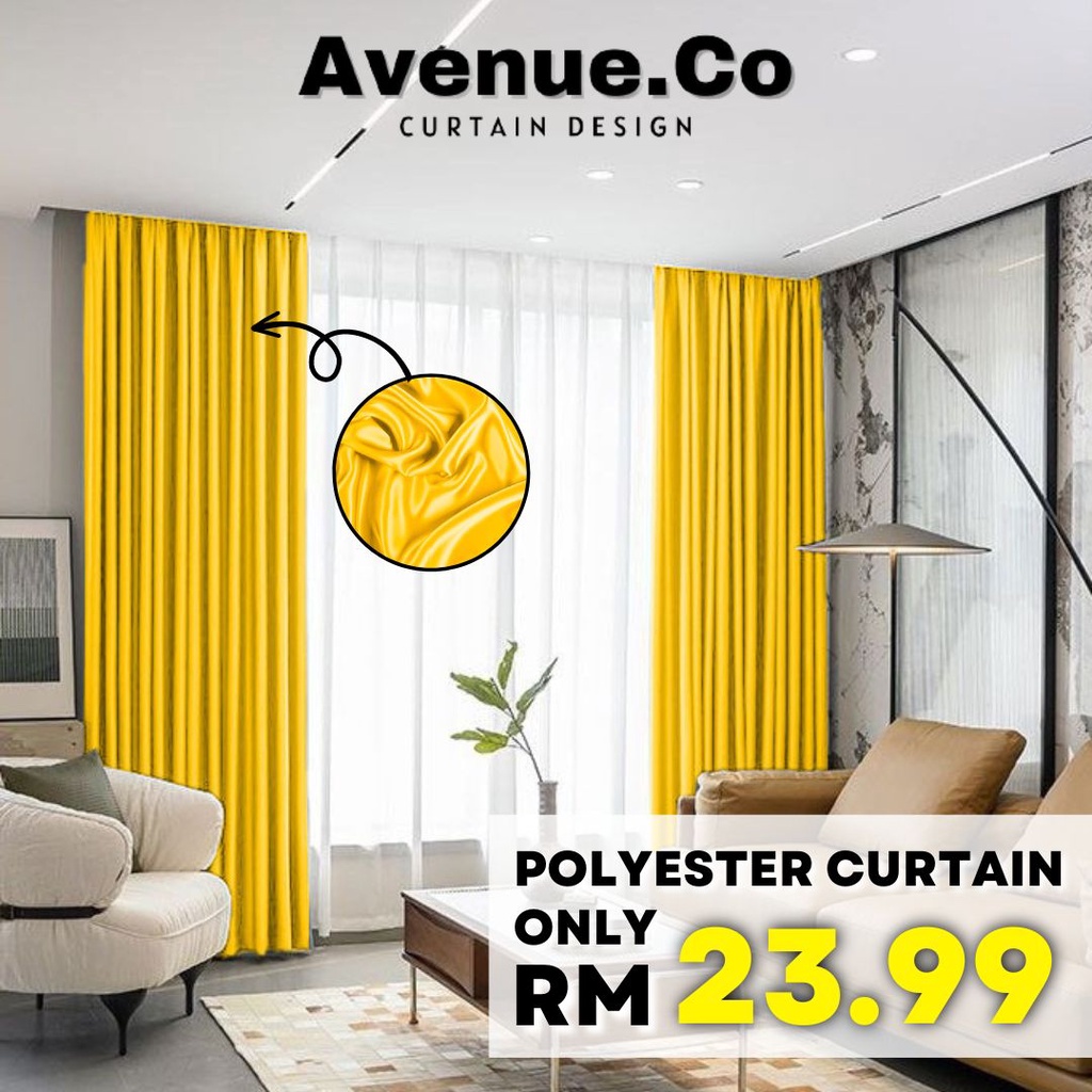 G16 -Ready Made Curtain!!! Siap Jahit Langsir ,Langsir Kain Tebal Warna ...