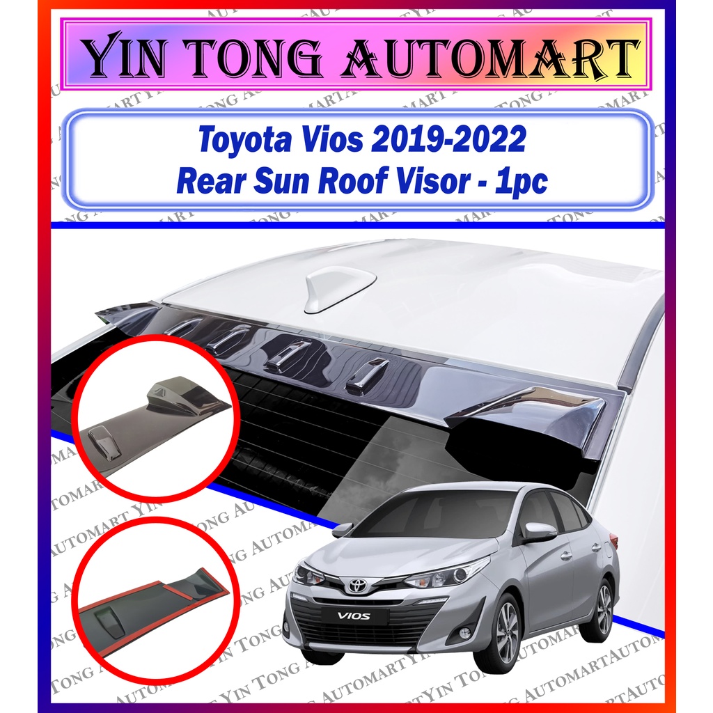 Toyota Vios 2019-2022 Rear Sun Roof Visor Rear Roof Window Visor Top ...