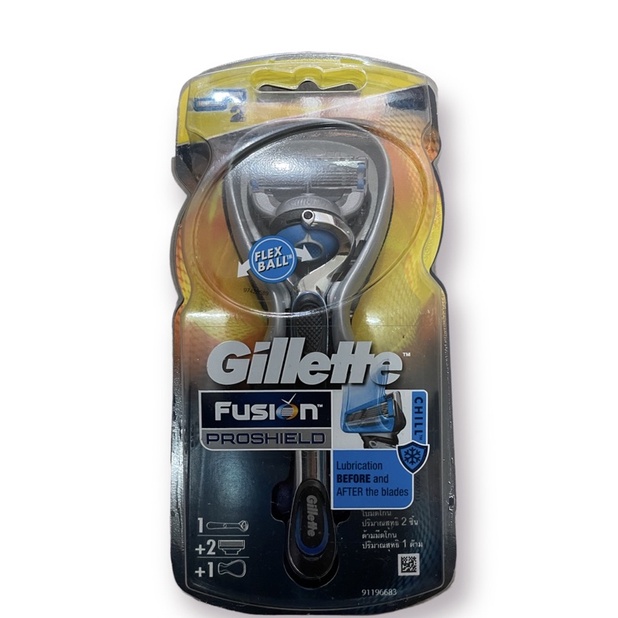 Gillette Fusion Proshield Chill Flex Ball Razor + 2 Refills | Shopee ...