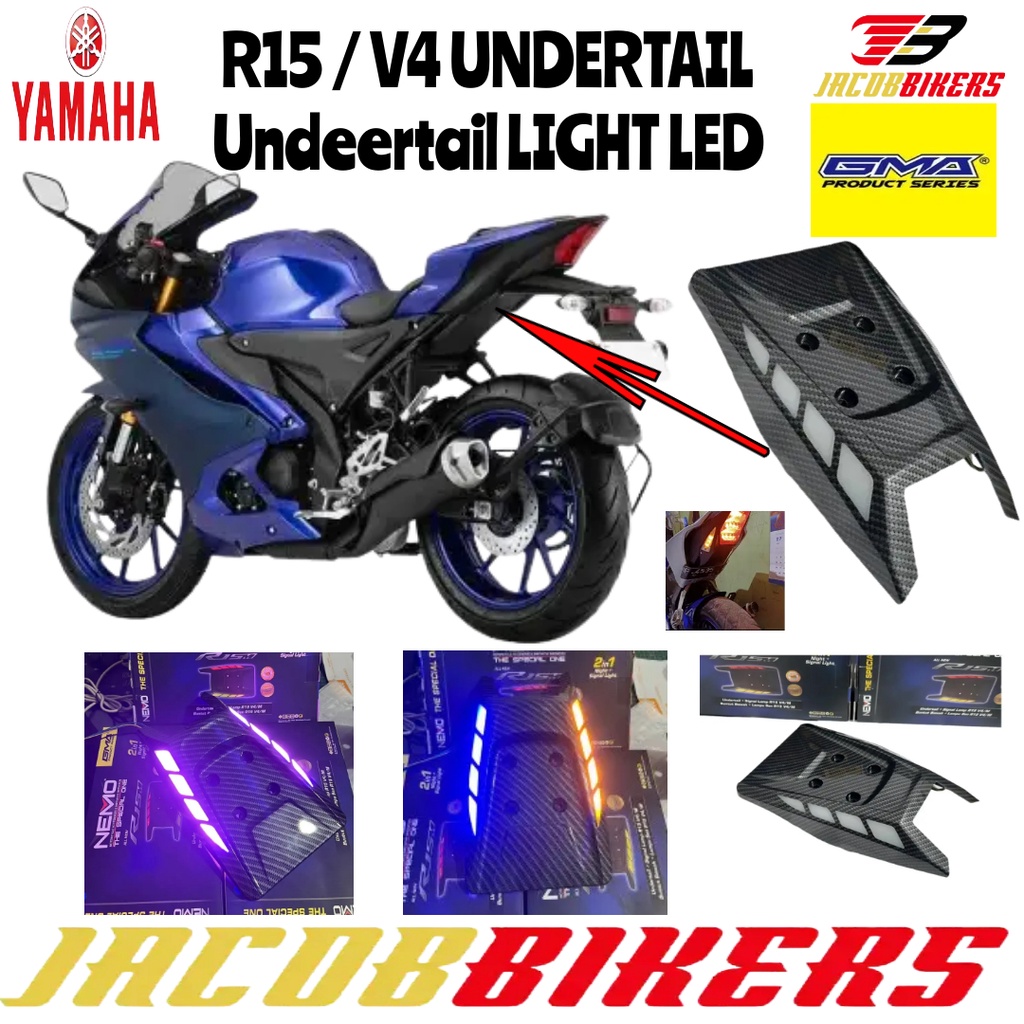 YAMAHA NEW R15 V4 UNDERTAIL LED LIGHT ORGINAL NAMO CARBON | Shopee Malaysia