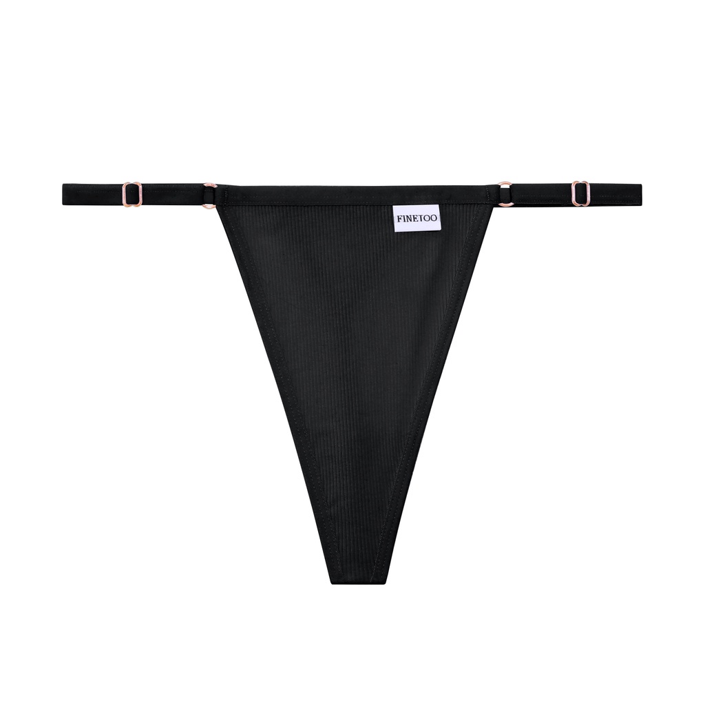 CuteByte 3Pcs/set Women's Cotton Thongs Low-Rise Bikini Panties Sexy T ...