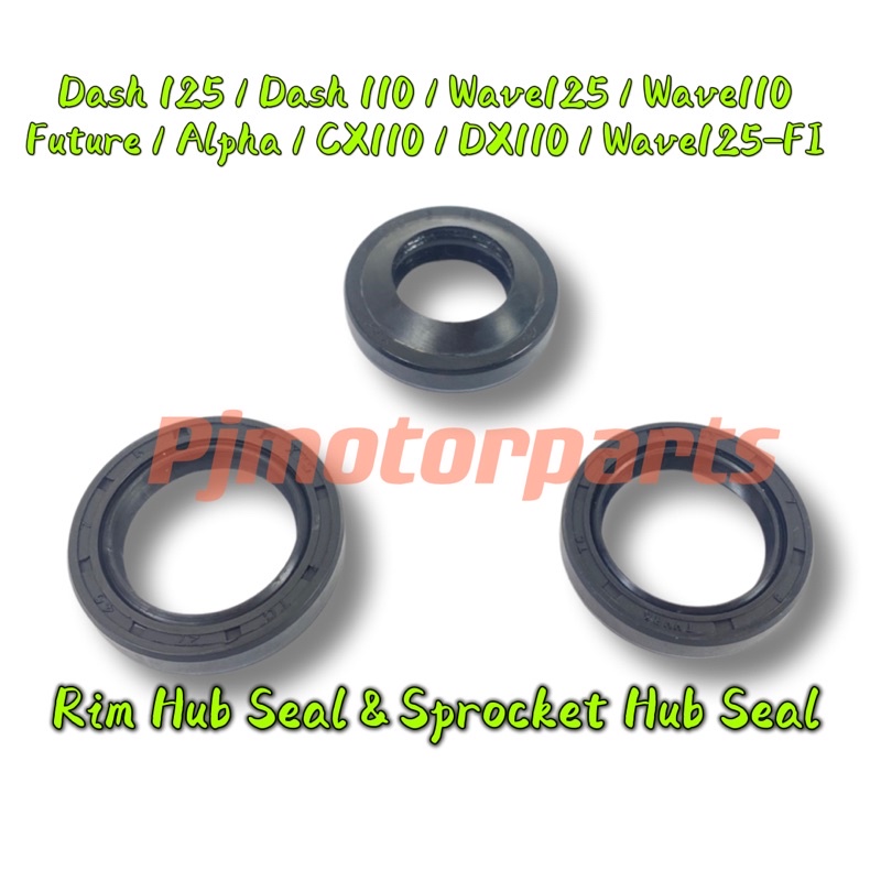 Dash 125 110/Future 125/Wave 125 110 Fi/Alpha/CX DX 110/Wave125 Fi Hub Rim Bearing Oil Seal ...