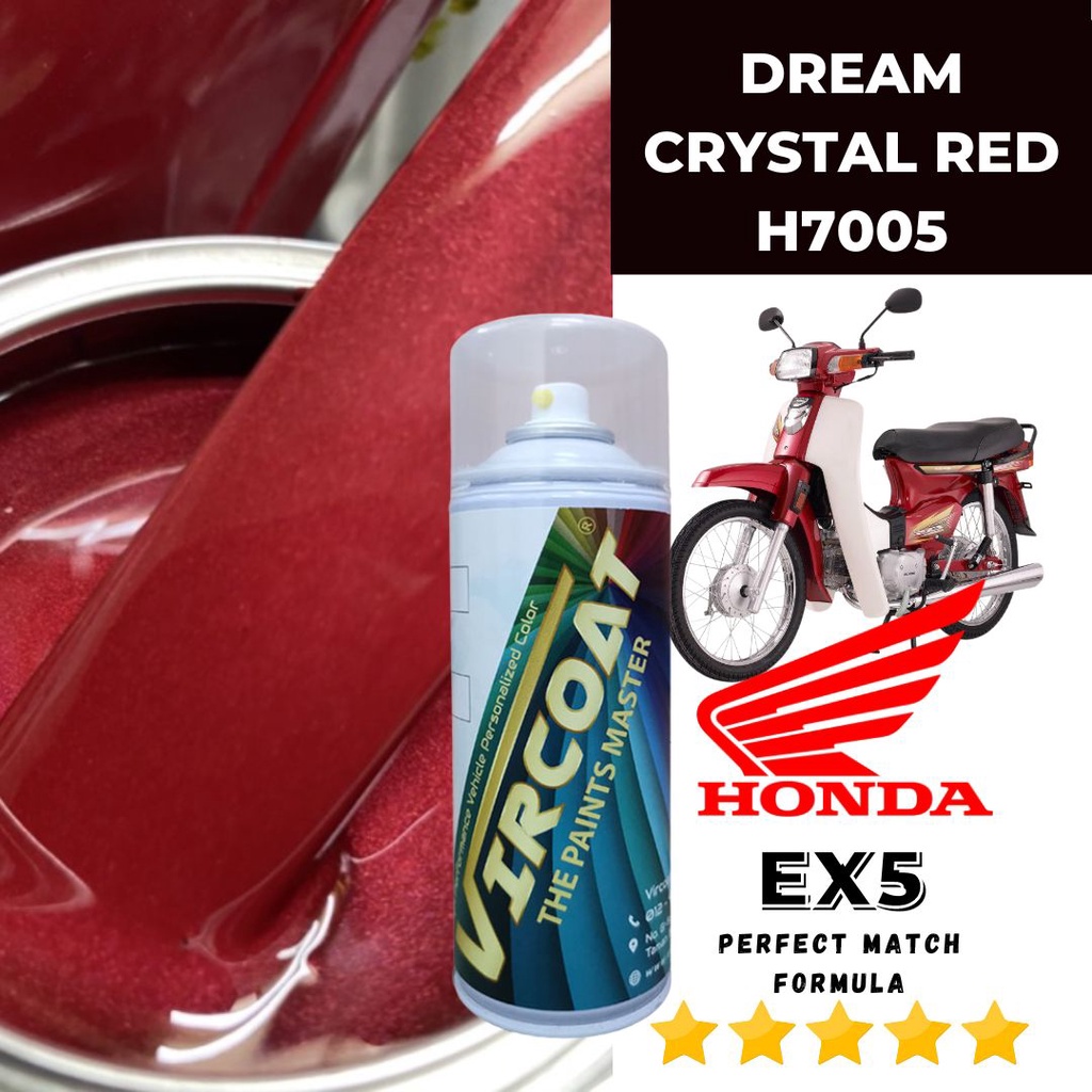 [HONDA EX5 RS Dream Crystal Red H7005 ] Cat Motor Aikka DIY Aerosol Cat ...