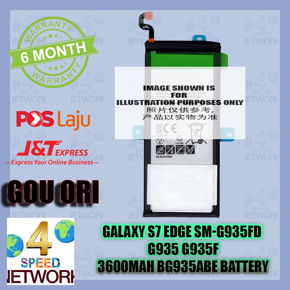 FOR SM Galaxy S7 Edge SM-G935FD 3600mAH EB BG935ABE Battery Sim Card ...