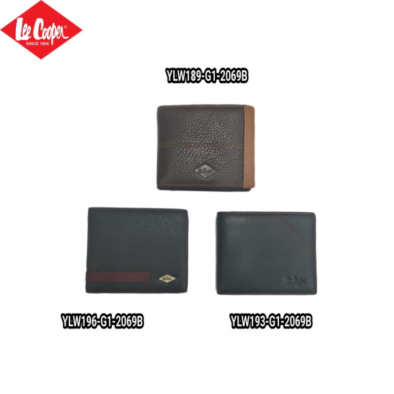 ORIGINAL 100％ Leather Wallet Lee Cooper Genuine Leather YLW189-G1-2069B ...