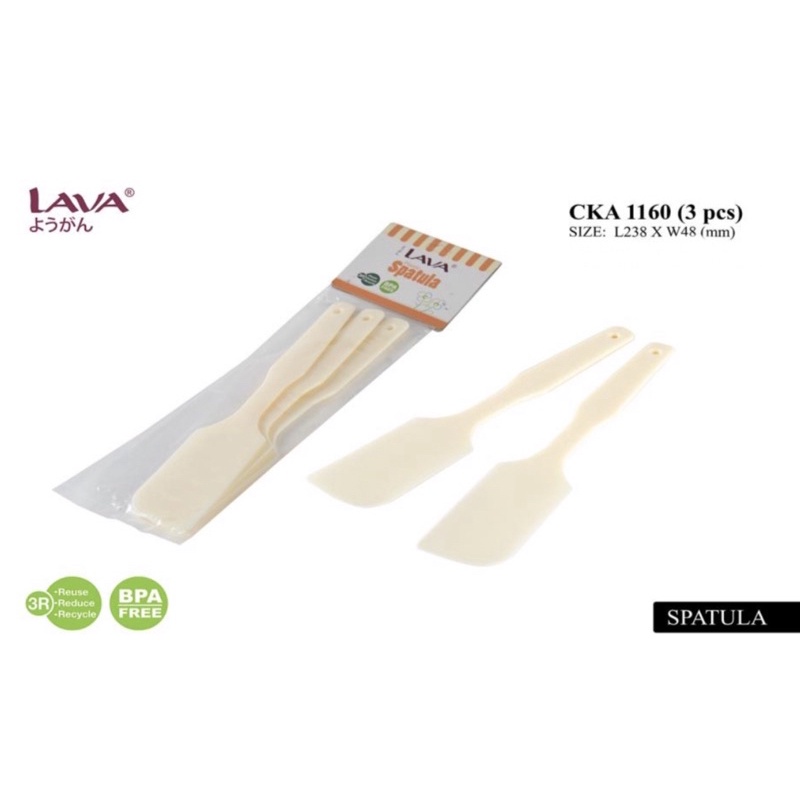 3 PCS LAVA PLASTIC SPATULA/LAVA SPATULA PLASTIK | Shopee Malaysia