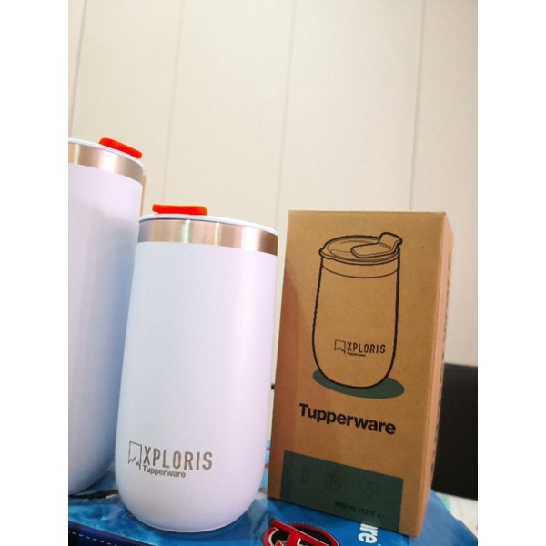 3 Sizes: Tupperware Xploris Flask 350ml/ Xploris 470ml/ 450ml Easy Open Flask hot flask coffee ...