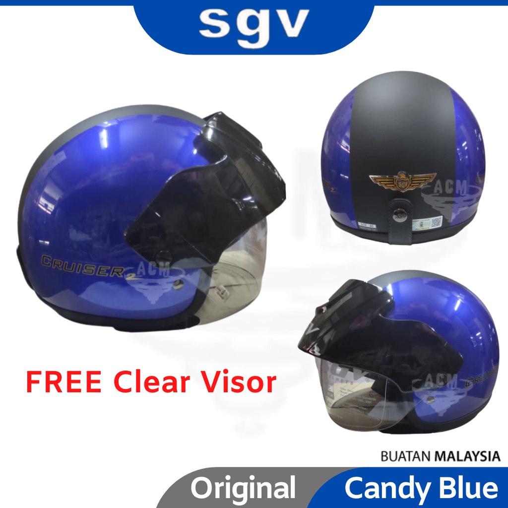 SGV Helmet L XL 100% Original Topi Keledar Motor SGV99 SGV62 SGV 99 62 ...
